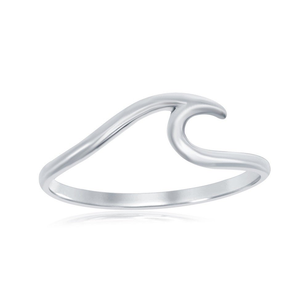 Sterling Silver Wave Design Ring – Cumbie Jewelers